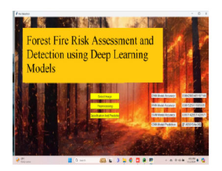 Forest Fire Risk Assessment and Detection using Deep Learning Models